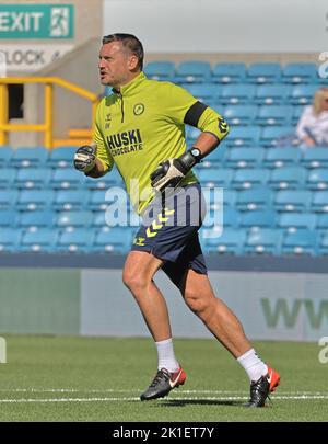 Andy Marshall Millwall Goalkeeping Coach during the Sky Bet ...