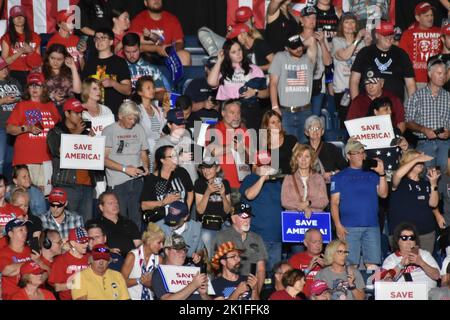 Youngstown, Ohio, USA. 17th Sep, 2022. (NEW) Former US President Donald ...