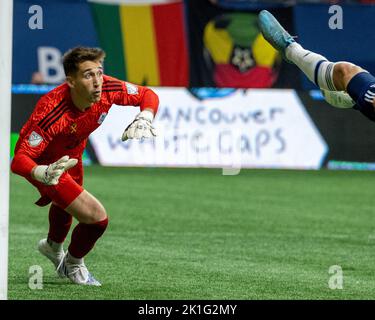 Seattle Sounders FC goalkeeper Andrew Thomas (26) enters the field ...