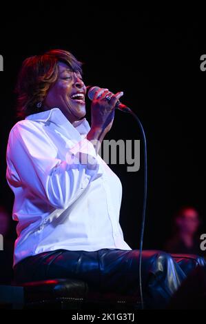Gwen Dickey of Rose Royce performing live at the Soultasia music ...