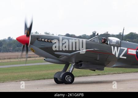 Supermarine Spitfires taking off to form the big wing flying display at ...