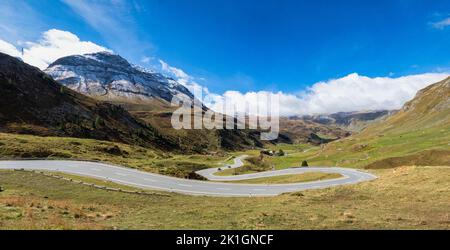 Alpine road on the Julierpass in Switzerland Stock Photo - Alamy
