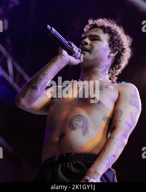 Slowthai (Tyron Kaymone Frampton) during the Day N Vegas Music Festival ...