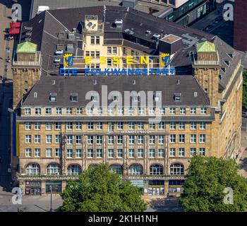 Aerial view, Select Hotel Handelshof Essen, construction site Willy ...