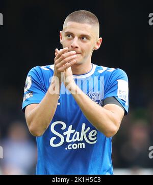 Liverpool, UK. 18th September 2022. Nathan Patterson of Everton ...