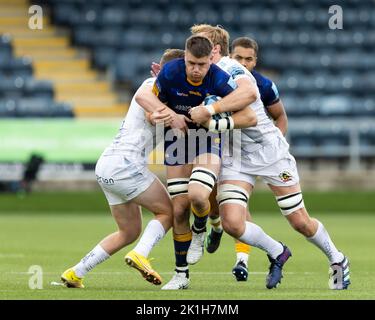 Fergus Lee-Warner of Worcester Warriors during the Gallagher ...