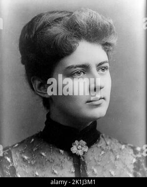 Frances Folsom Cleveland wife of President Grover Cleveland 1892. Hand ...