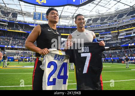 Los Angeles Rams safety Taylor Rapp (24) runs during an NFL football ...