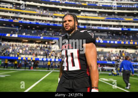 Atlanta Falcons fullback Keith Smith (40) works during the second half ...