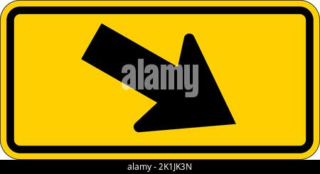 Diagonal Arrow Right Sign On White Background Stock Vector Image & Art ...