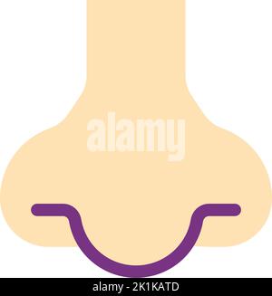 Sniff icon vector, filled flat sign, solid pictogram isolated on white ...