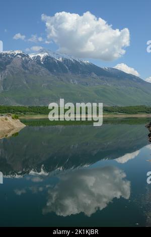 View of Fierza reservoir at Kukes on Albania Stock Photo - Alamy
