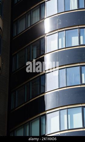 Warsaw, Poland - May 9, 2022: Walls of glass skyscrapers in Warsaw in ...