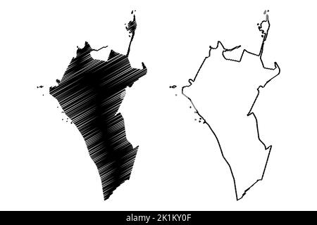 Takashima island (Japan, East Asia, Japanese archipelago) map vector ...