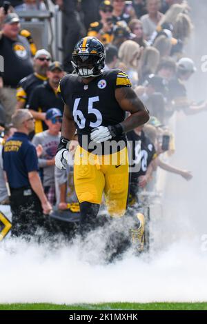 Pittsburgh Steelers offensive tackle Dan Moore Jr. (65) plays during an ...