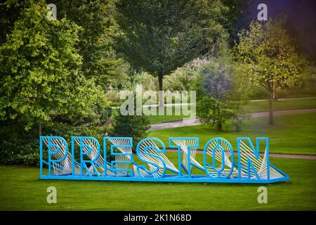 Preston town centre Avenham and Miller Park Stock Photo - Alamy