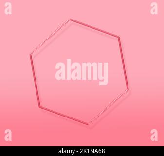 Illustration of Gradient Pink 3D Hexagon Pattern for Abstract ...