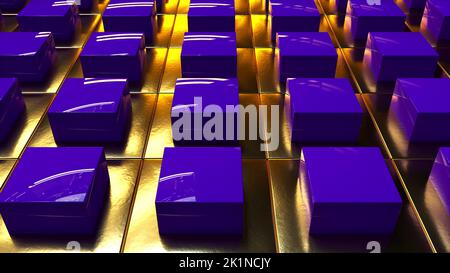 Rotation cubes. Computer generated 3d render Stock Photo - Alamy