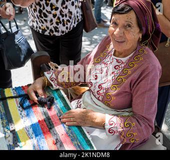 Cypriot women in traditional dress at the Statos-Ayios Fotios Rural ...
