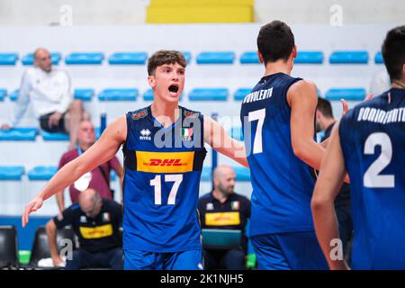 Montesilvano, Italy. 17th Sep, 2022. Brank Kopitic (SRB) exults during ...