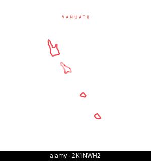 Vanuatu map. Blank vector map of the Country. Borders of Vanuatu for ...