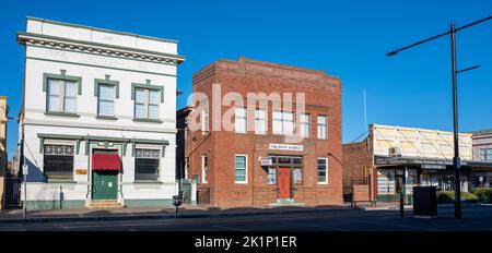 Facade of rural australian bank in small regional town Moree in ...