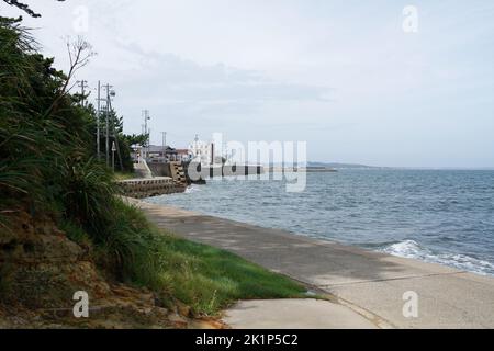 Himakajima, Aichi, Japan, 2022/18/09 , Coastline of Himakajima ...