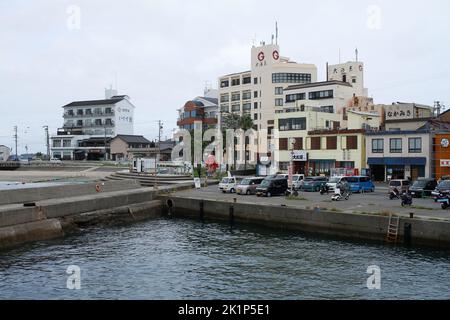 Himakajima, Aichi, Japan, 2022/18/09 , Coastline of Himakajima ...