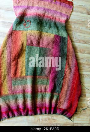 knitted sweater, warm woolen knit, needlework concept Stock Photo - Alamy