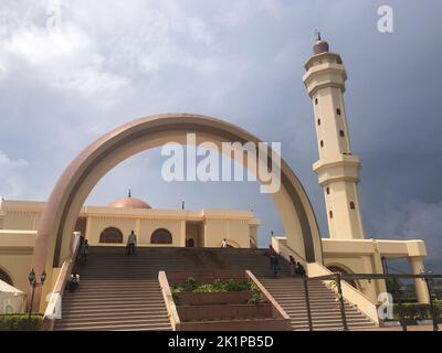Gaddafi Mosque in Kampala city of Uganda. Islamic buildings in the East ...