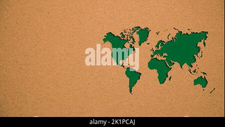 Paper cut - World environment day Stock Photo - Alamy