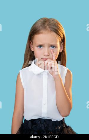 offended child disobedience bullying upset girl Stock Photo - Alamy