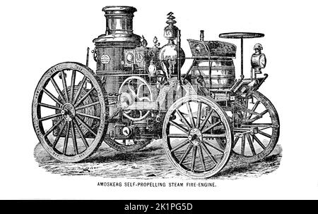 Self-propelled steam powered fire engine built by the Manchester ...