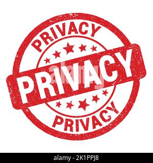 PRIVACY text written on red zig-zag stamp sign Stock Photo - Alamy
