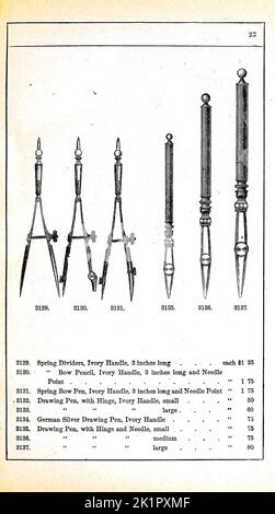 German Draughting Instruments Catalogue of mathematical instruments ...
