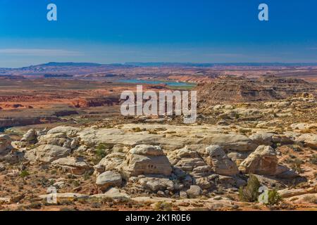 Lake Powell, from Notom-Bullfrog Road aka Burr Trail Road, Navajo ...