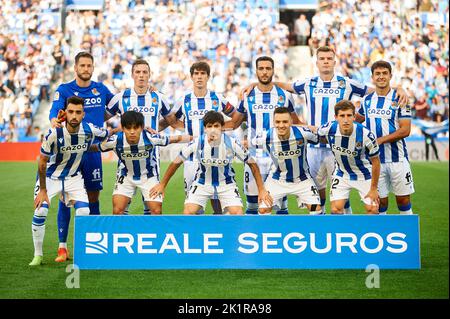 Real Sociedad team group during the La Liga match between Real Sociedad ...