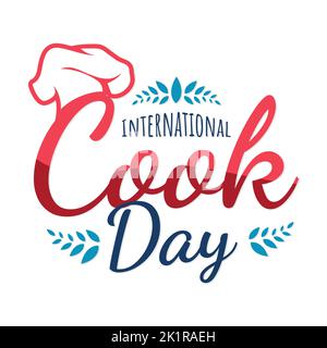 International Chef Day Poster Design illustration Stock Vector Image ...