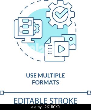 Use multiple formats concept icon Stock Vector Image & Art - Alamy