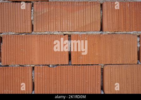 wall consisting of unpainted bricks Stock Photo - Alamy