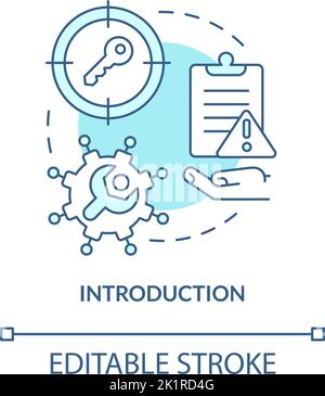 Make introduction turquoise concept icon Stock Vector Image & Art - Alamy