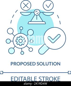 Proposed solution concept icon Stock Vector Image & Art - Alamy