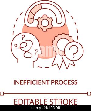 Inefficient process concept icon Stock Vector Image & Art - Alamy