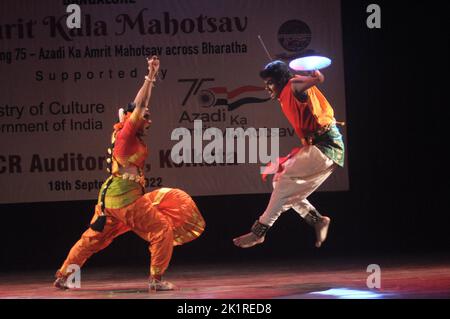 September 10, 2022, Kolkata, West Bengal, India: Indian dancers perform ...