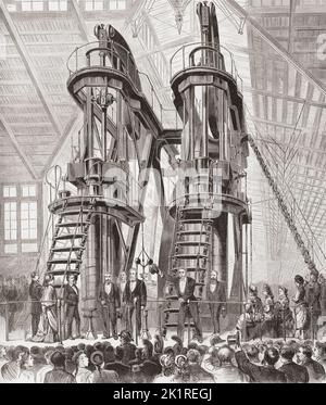 The 1876 Centennial Exposition in Philadelphia. Poster designed for the ...