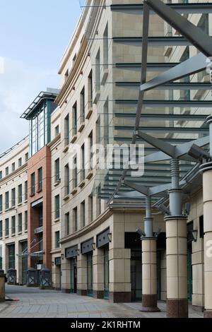 Exchange Crescent, Edinburgh financial district, Edinburgh, Scotland ...