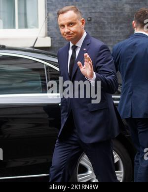 President of Poland, Andrzej Sebastian Duda,at Number 10 Downing street ...