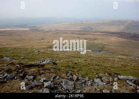 Leck Fell House Farm near the Three Men of Gragareth (3 Tall Cairns) in ...