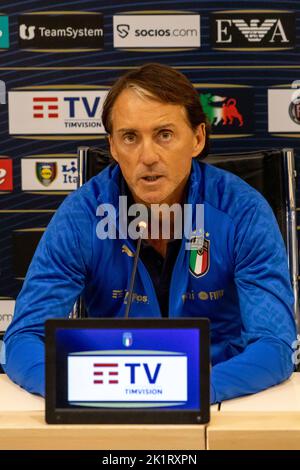 Italy head coach Roberto Mancini (left) with assistant coach Alberico ...