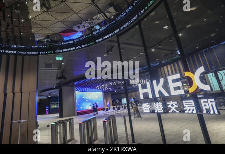 The Connect Hall at HKEX in Central. 08JUL22 SCMP / Jonathan Wong Stock ...